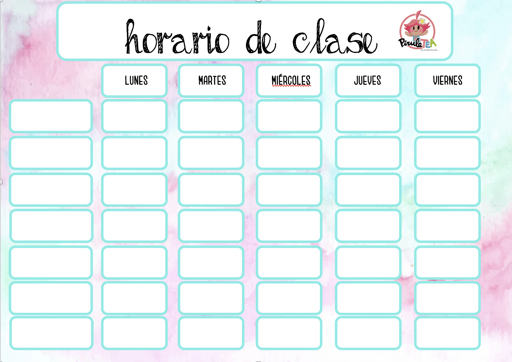 Agenda del maestro/a