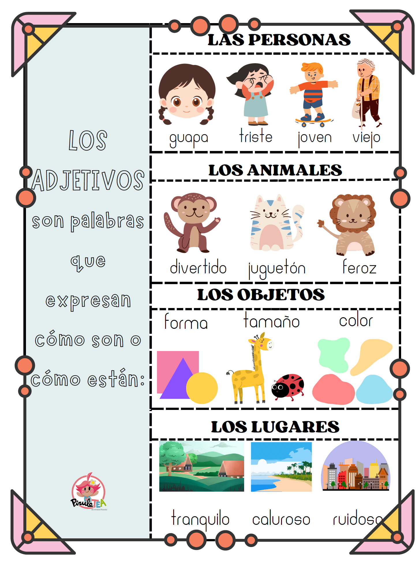 Flipbook de los adjetivos