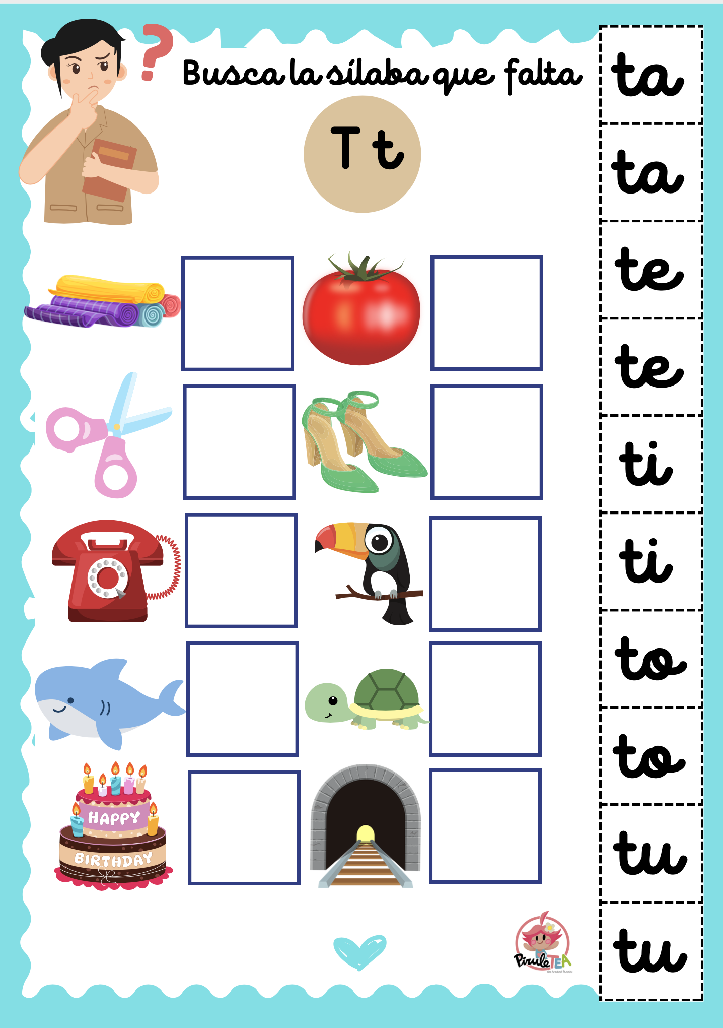 Busca la sílaba que falta