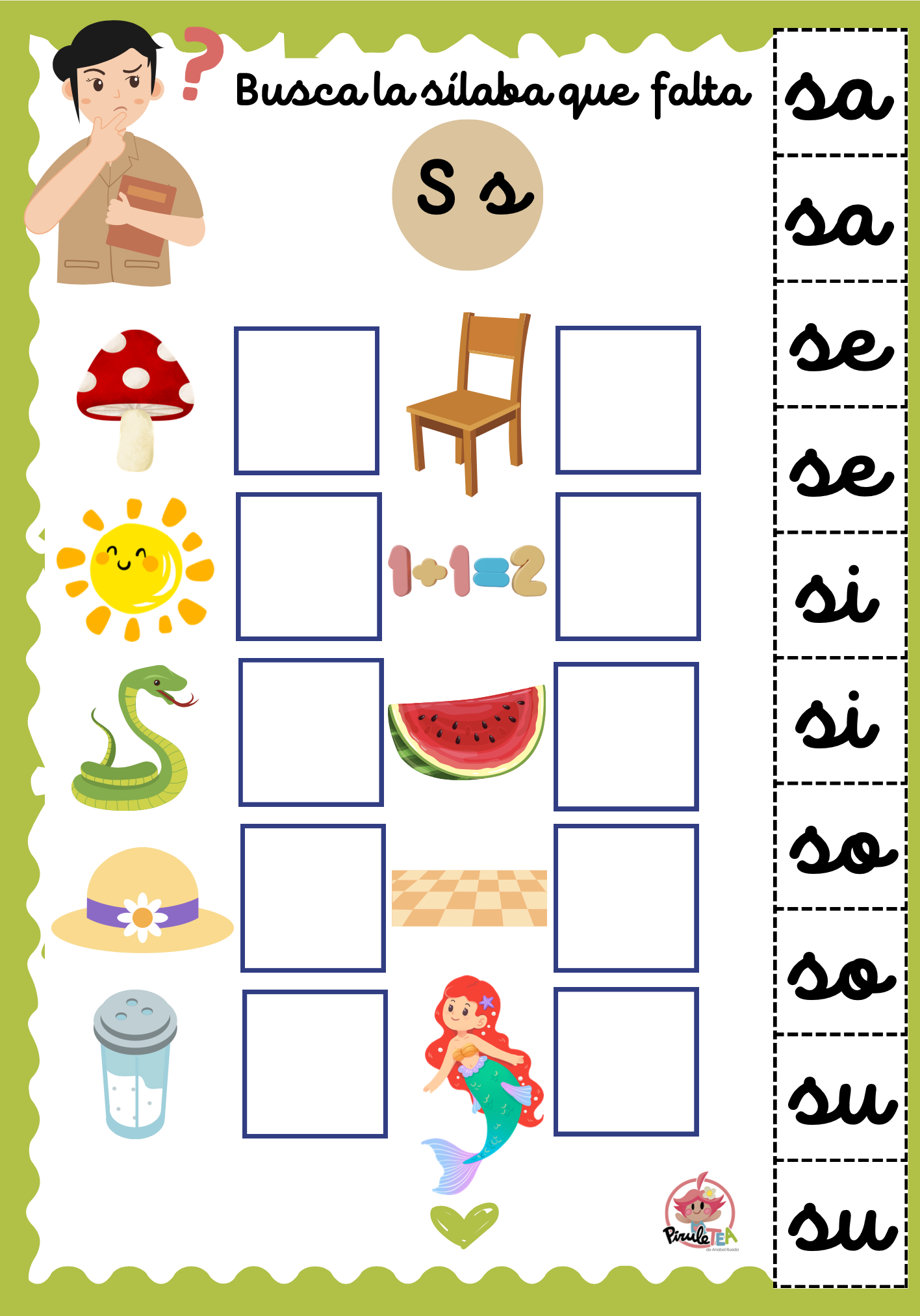 Busca la sílaba que falta