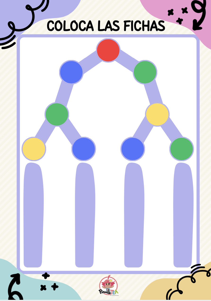 Función ejecutiva:coloca las fichas