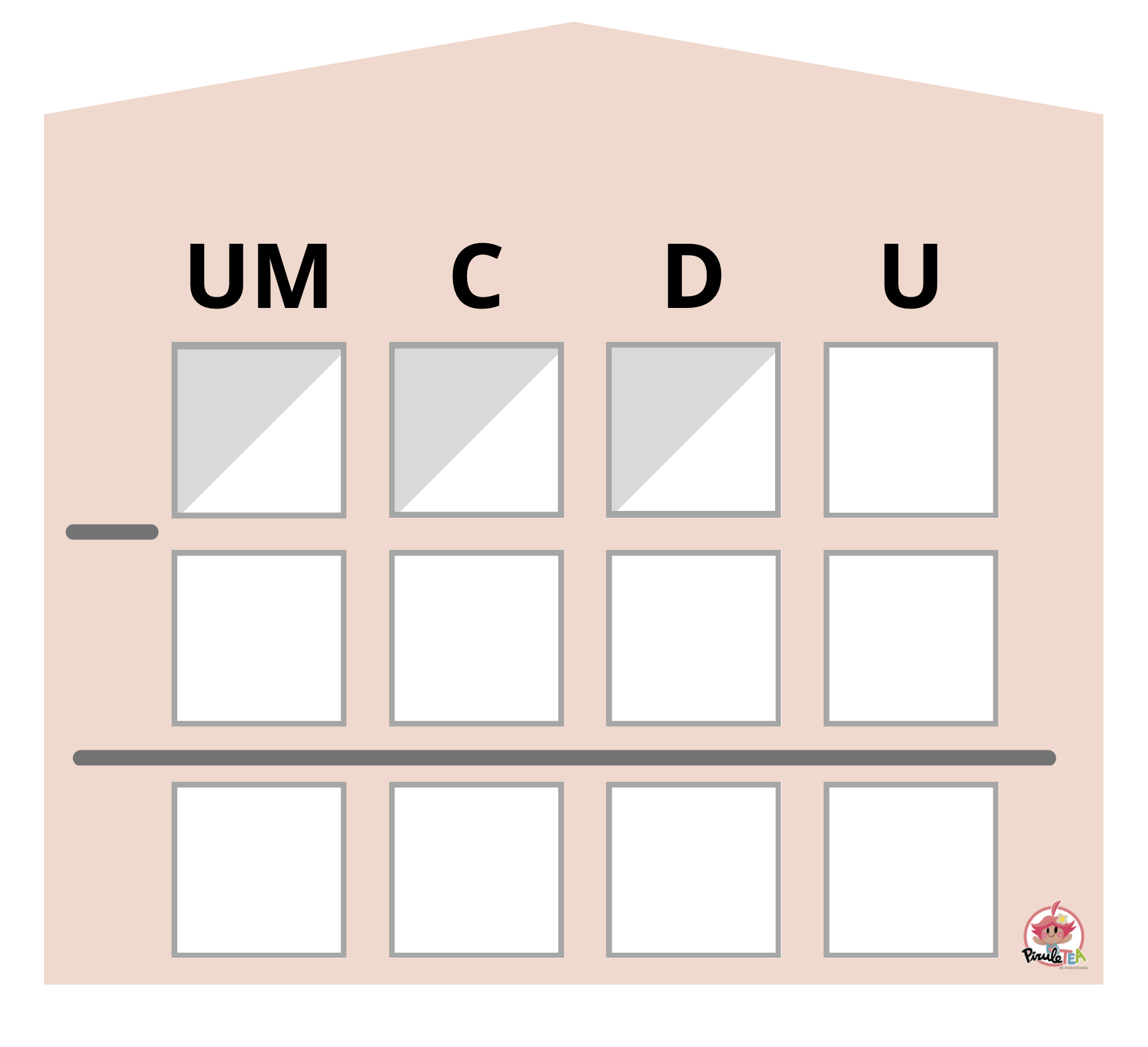 Plantillas de sumas y restas con llevadas