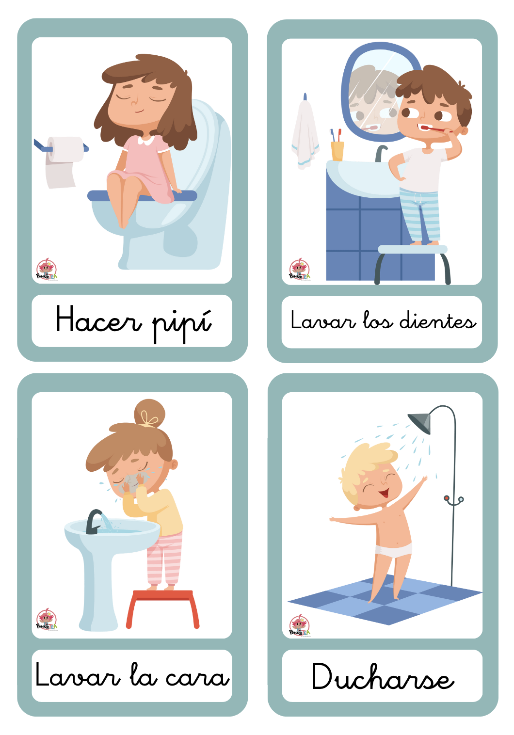 Tarjetas de acciones/verbos