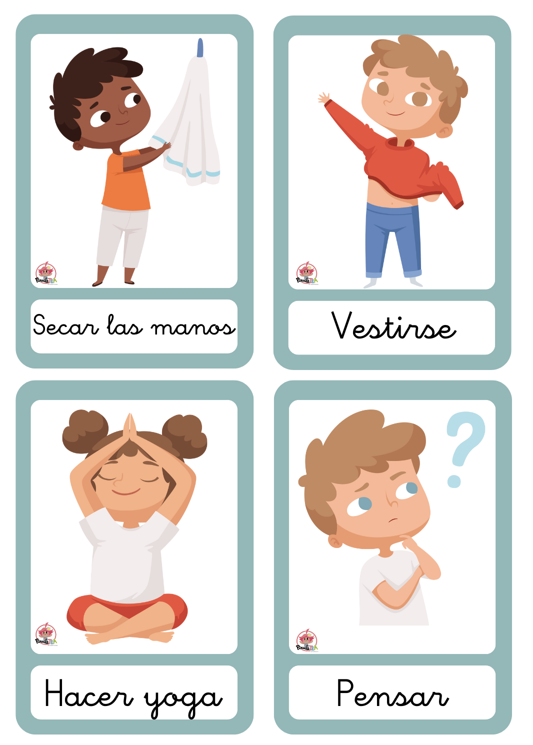 Tarjetas de acciones/verbos