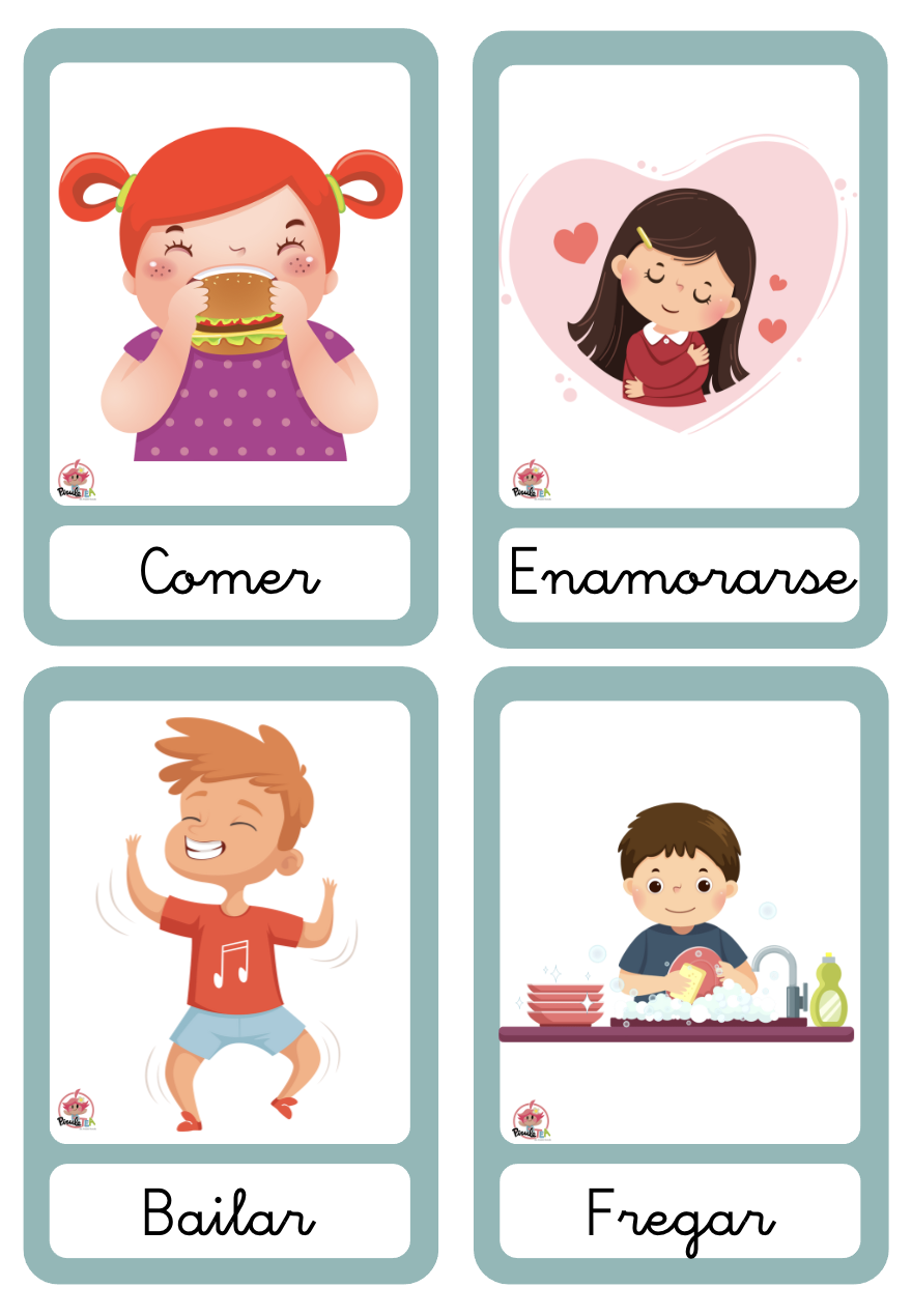 Tarjetas de acciones/verbos