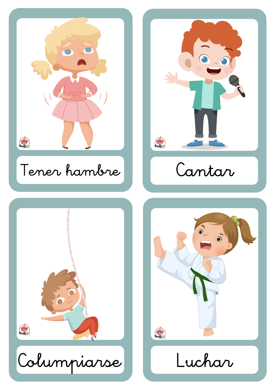 Tarjetas de acciones/verbos