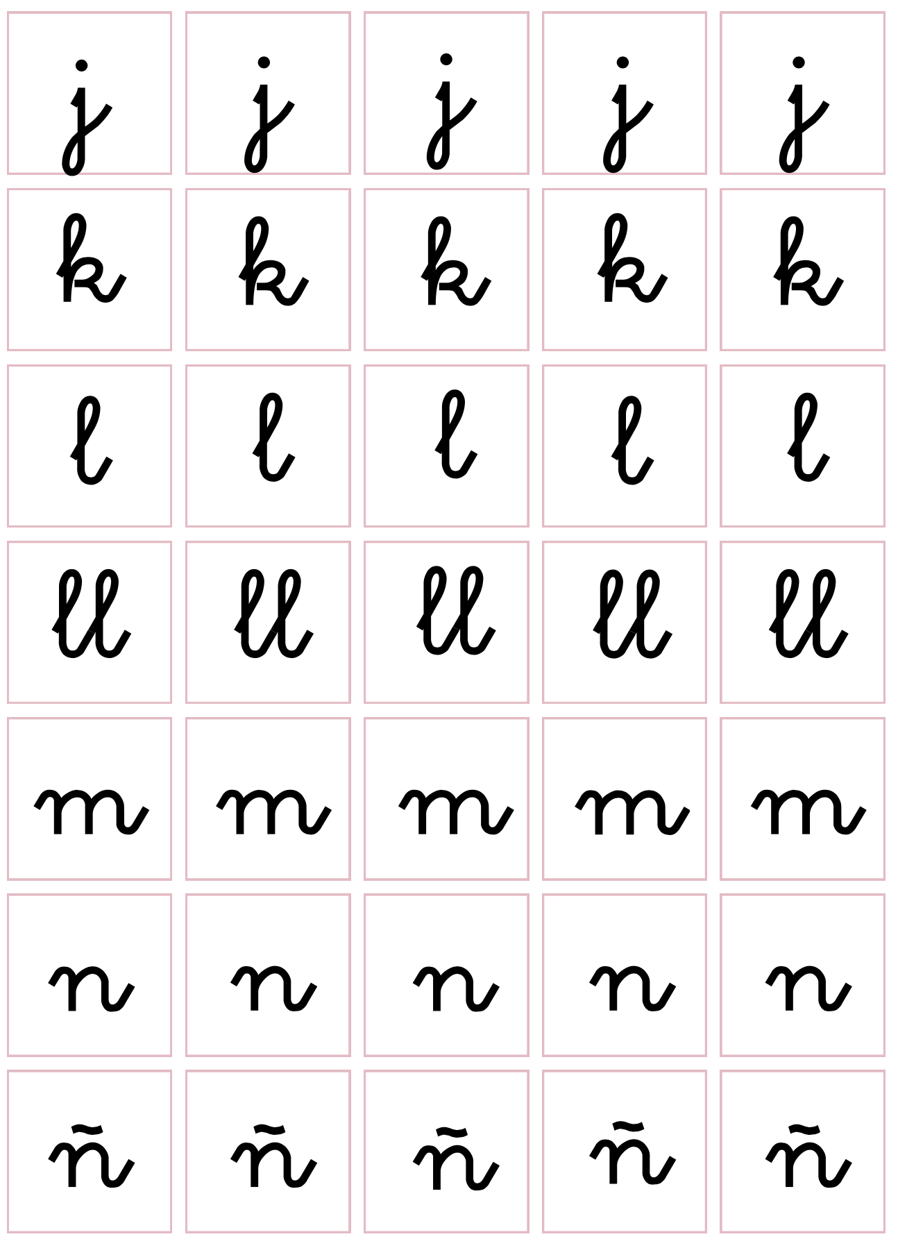 Busca las letras y completa las palabras