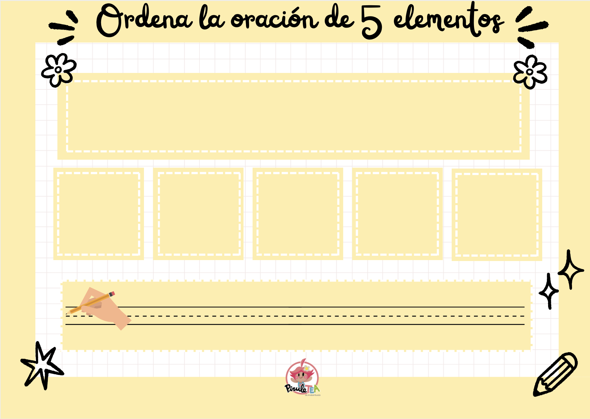 Ordena la oración.