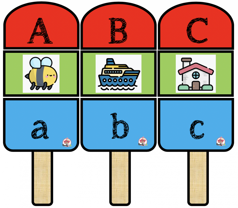 Helados de letras.