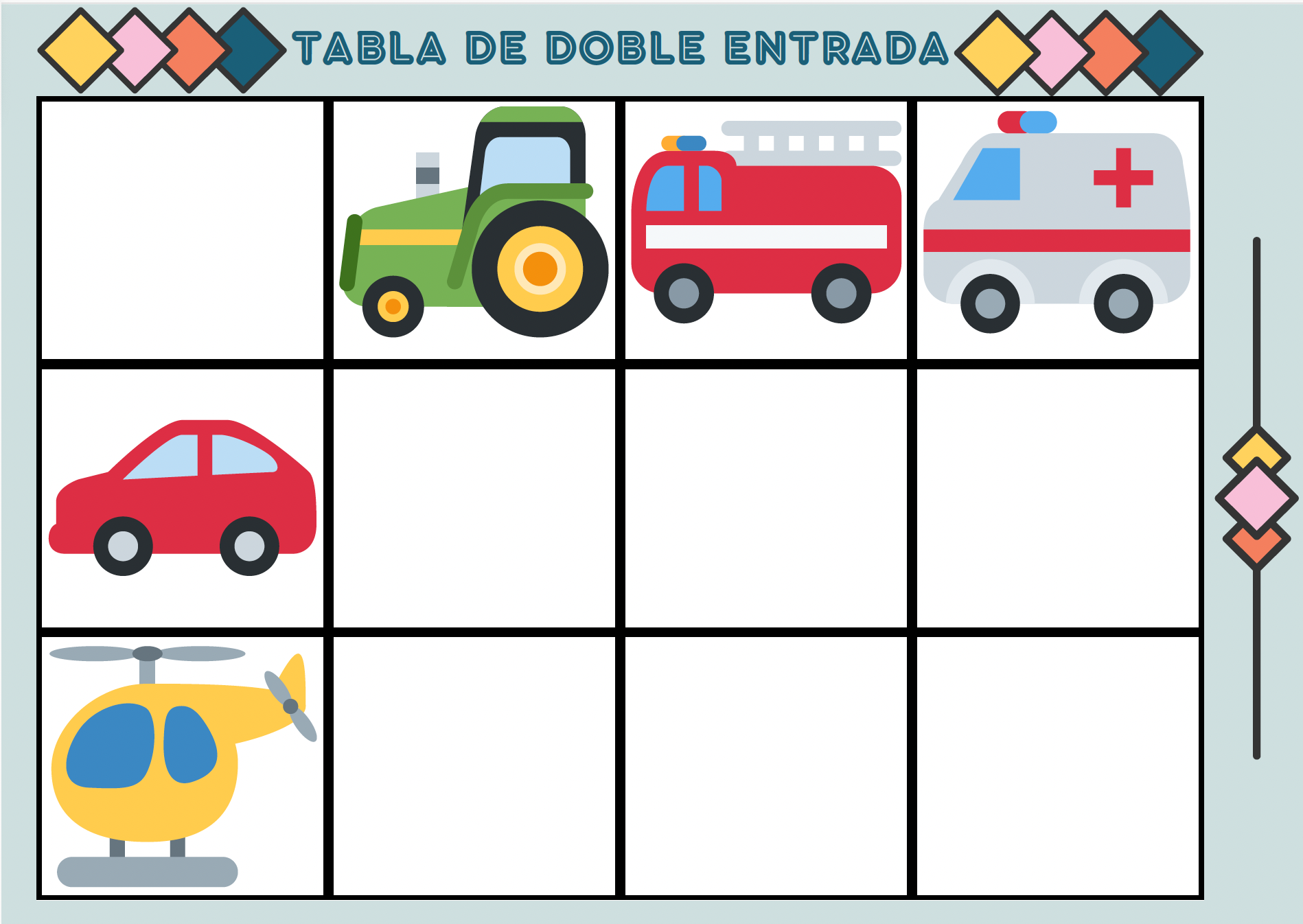 Tabla de doble entrada