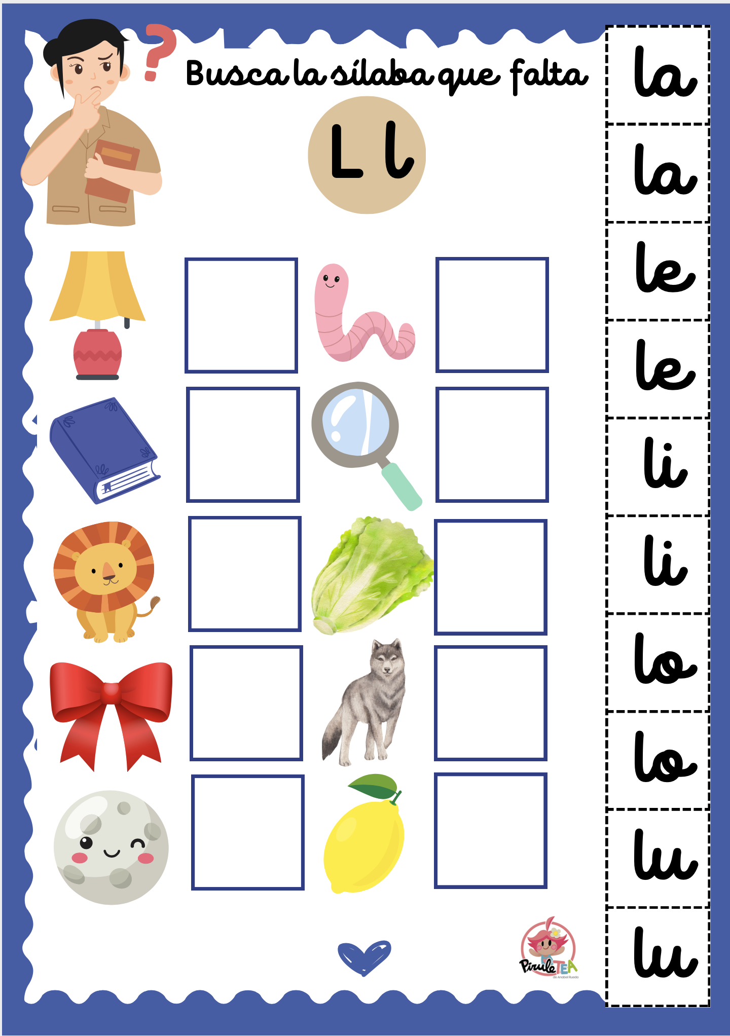 Busca la sílaba que falta